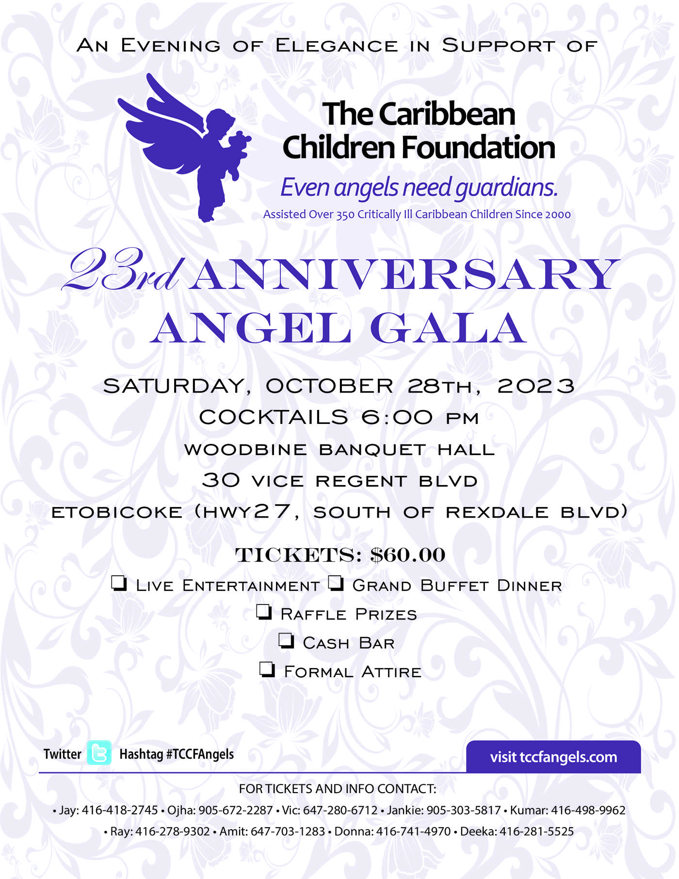 23rd Anniversary Angel Gala - The Caribbean Children Foundation TCCF